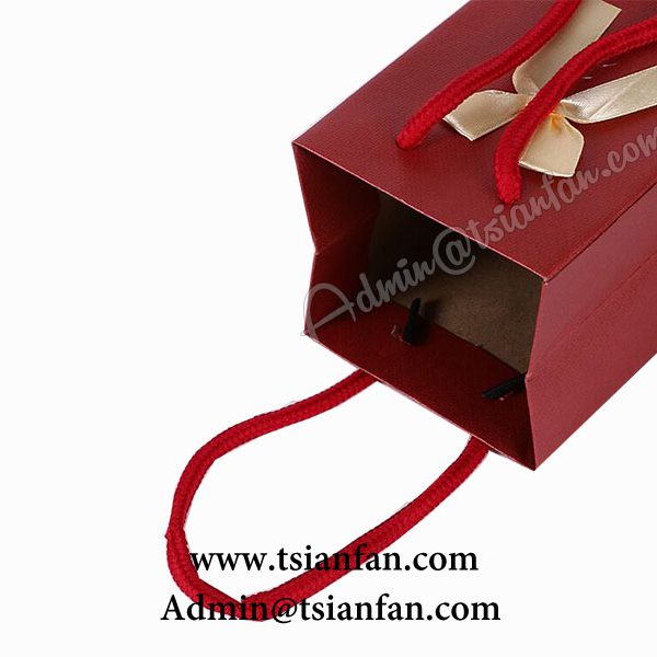 Custom Made Restaurant Kraft Paper Bags With Handle PG614 – Chinese ...