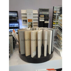 metal rotating granite and marble stone tabletop display stand rack ...